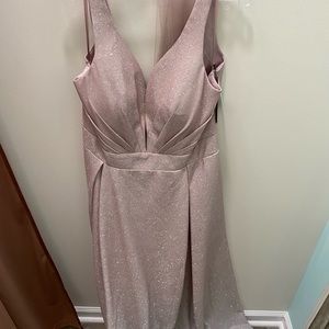 Dresses | Pink Glitter Sparkle Ombr Prom Dress Pageant Gown Plus Size ...